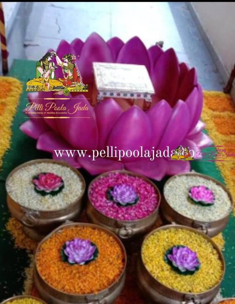 Mangala Snanam jalleda - Vizag Pelli Poola Jada, jalleda Lotus set ...